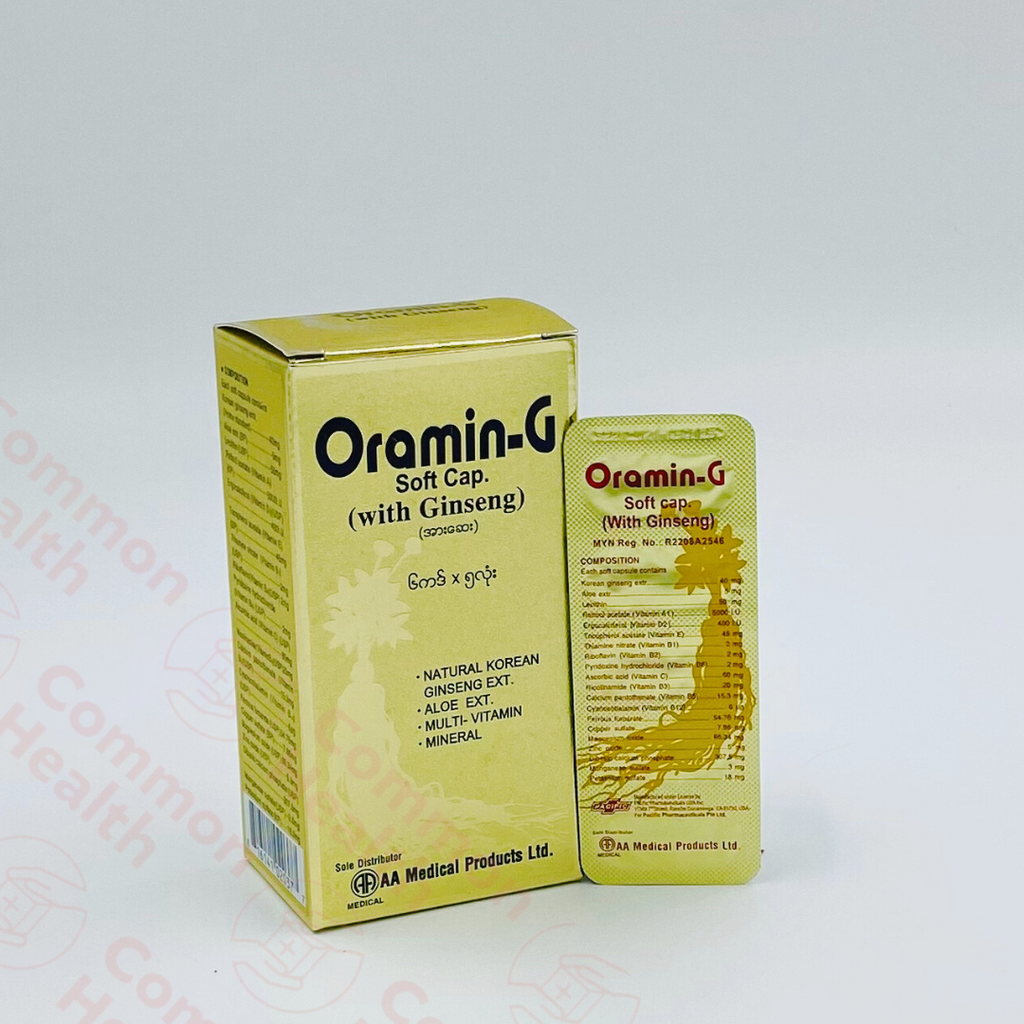 Oramin-G (5 capsules) – Common Health Myanmar