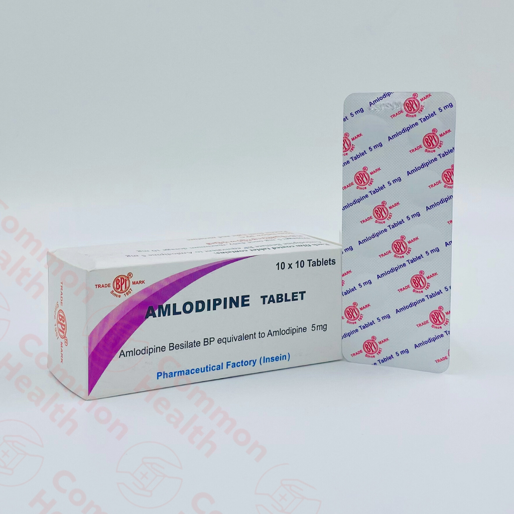Amlodipine 5 BPI (10 tablets) – Common Health Myanmar