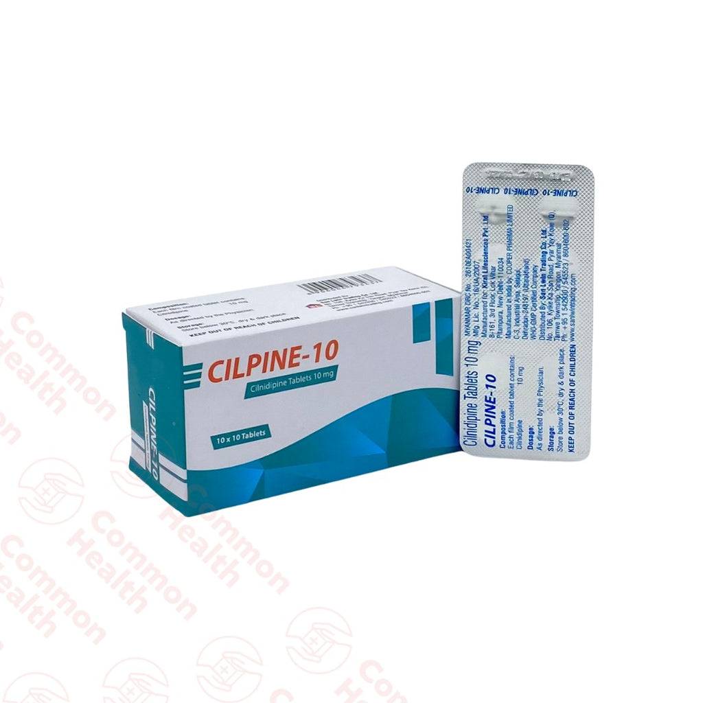 Cilpine 10 (10 tablets) – Common Health Myanmar
