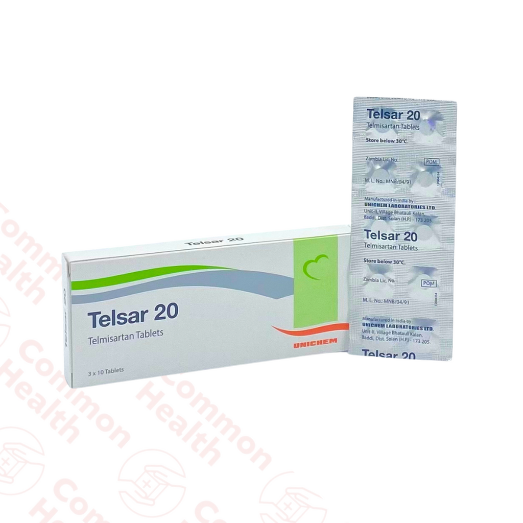 Telsar 20 (10 tablets) – Common Health Myanmar