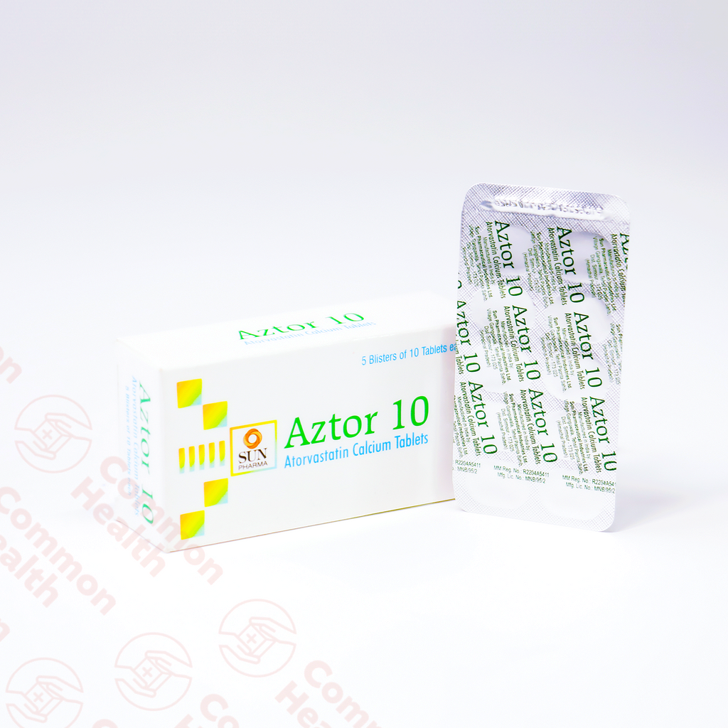 Aztor 10 (10 tablets) – Common Health Myanmar