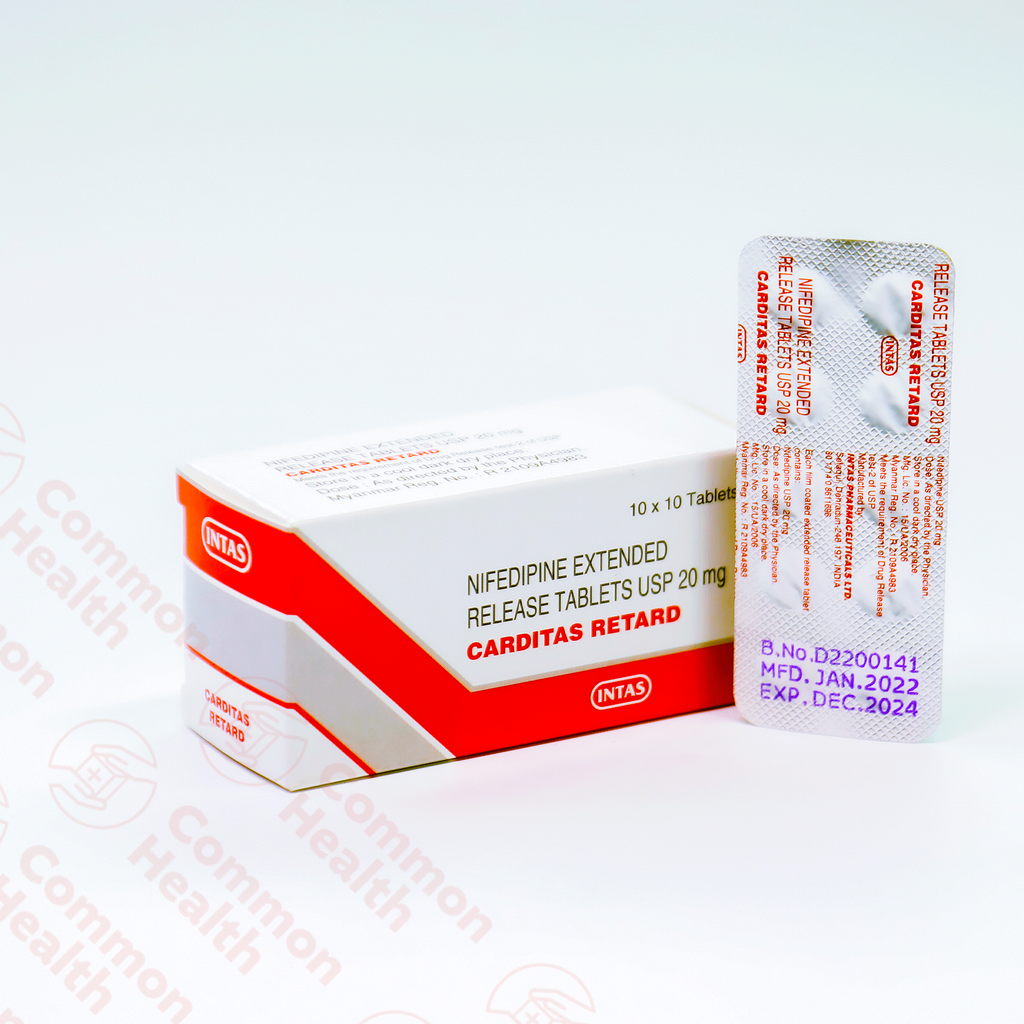 Carditas Retard (10 tablets) – Common Health Myanmar