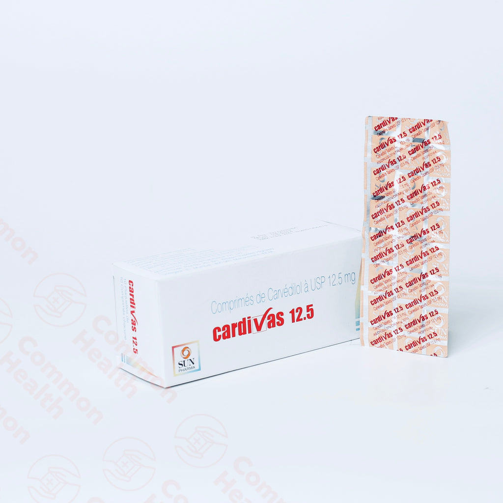 Cardivas 12.5 (10 tablets) – Common Health Myanmar