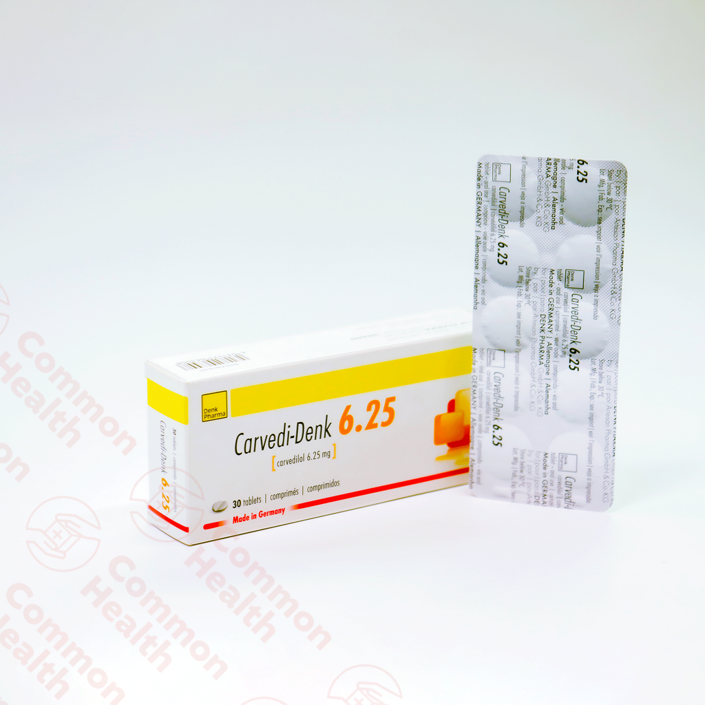 Carvedi Denk 6.25 (10 tablets) – Common Health Myanmar
