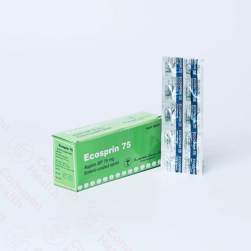 Ecosprin 75 (10 tablets) – Common Health Myanmar