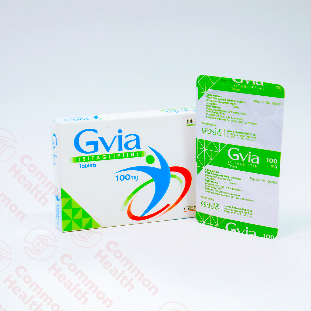 Gvia 100 (14 tablets) – Common Health Myanmar