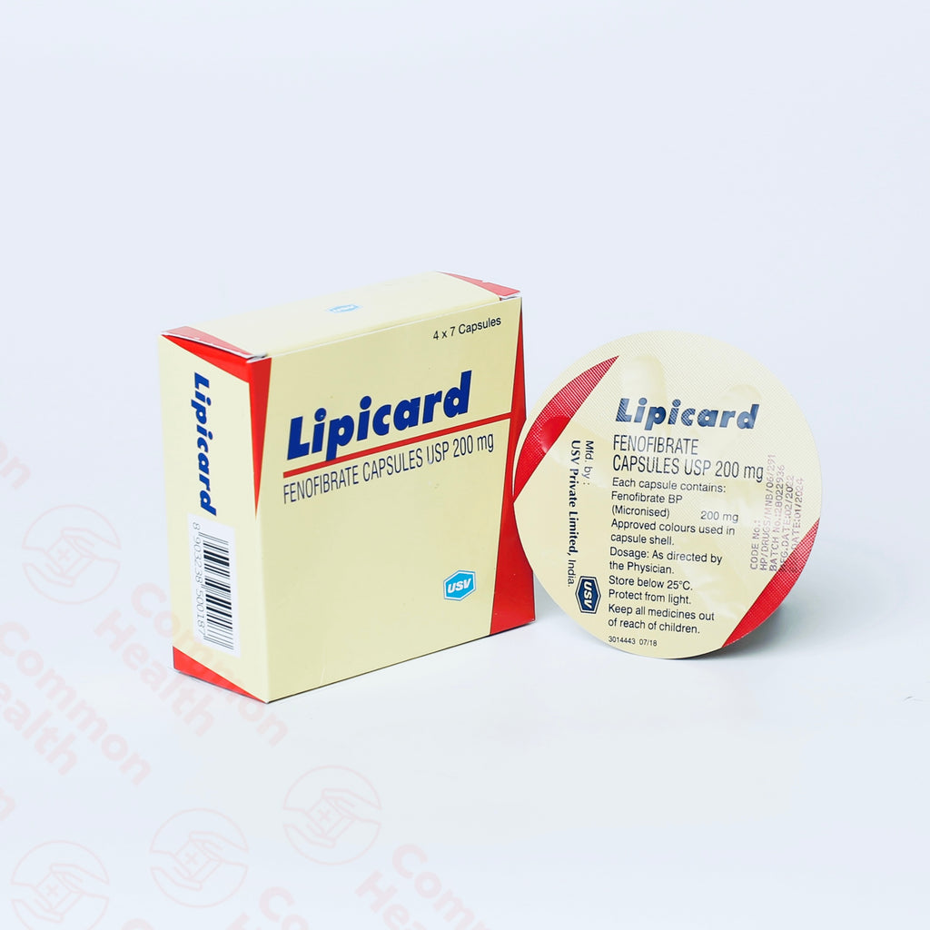 Lipicard 200 (7 capsules) – Common Health Myanmar