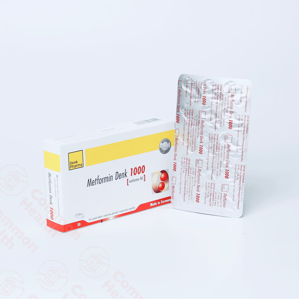 Metformin Denk 1000 (15 tablets) – Common Health Myanmar