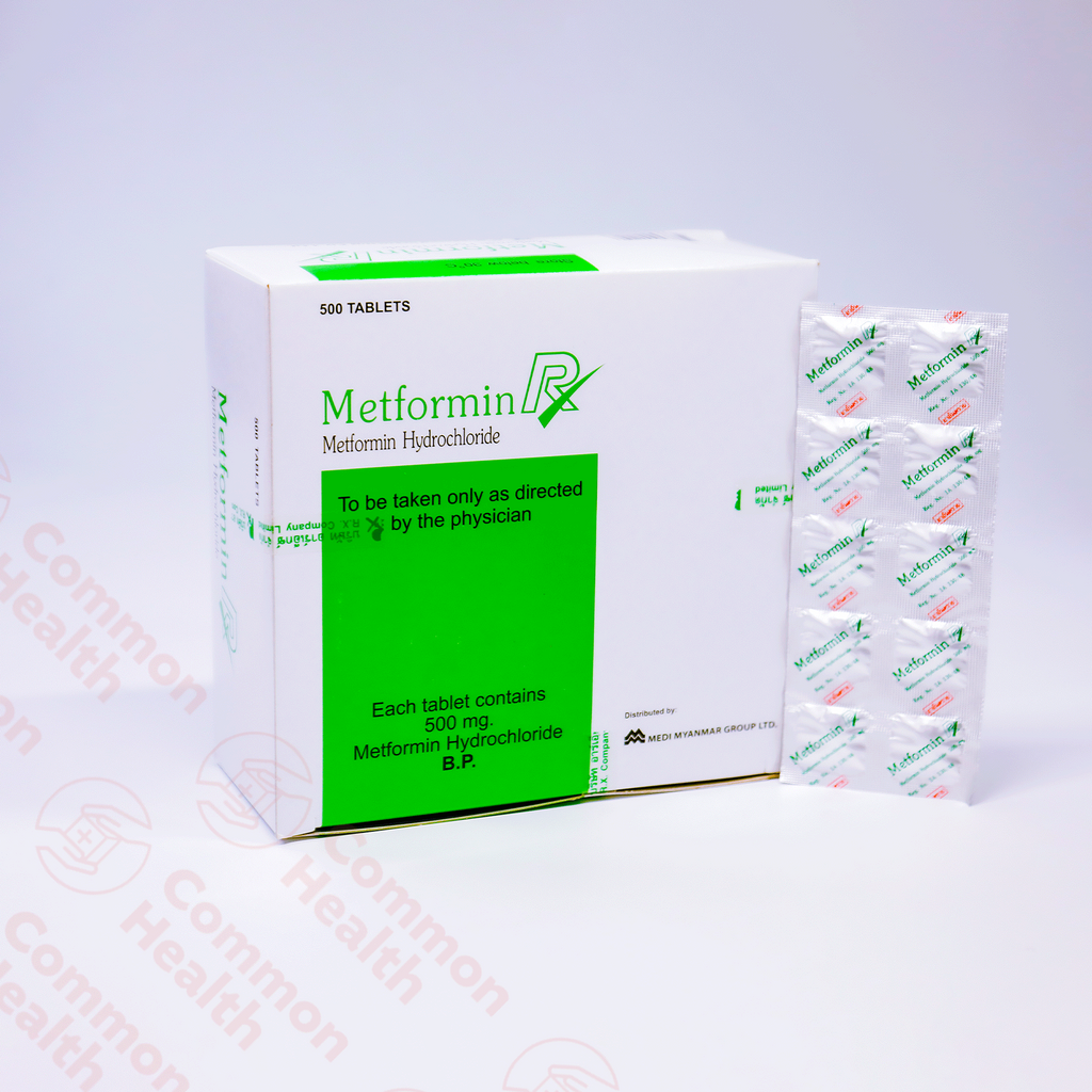 Metformin Rx 500 (10 tablets) – Common Health Myanmar
