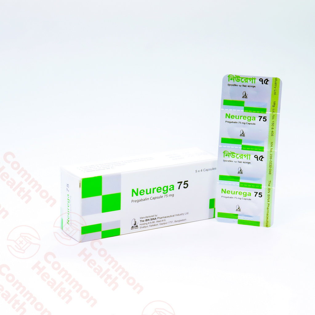 Neurega 75 (4 capsules) – Common Health Myanmar