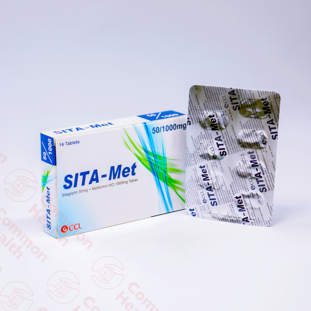 Sita Met 50/1000 (7 tablets) – Common Health Myanmar