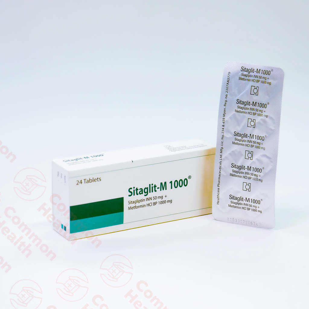 Sitaglit M 1000 (8 tablets) – Common Health Myanmar