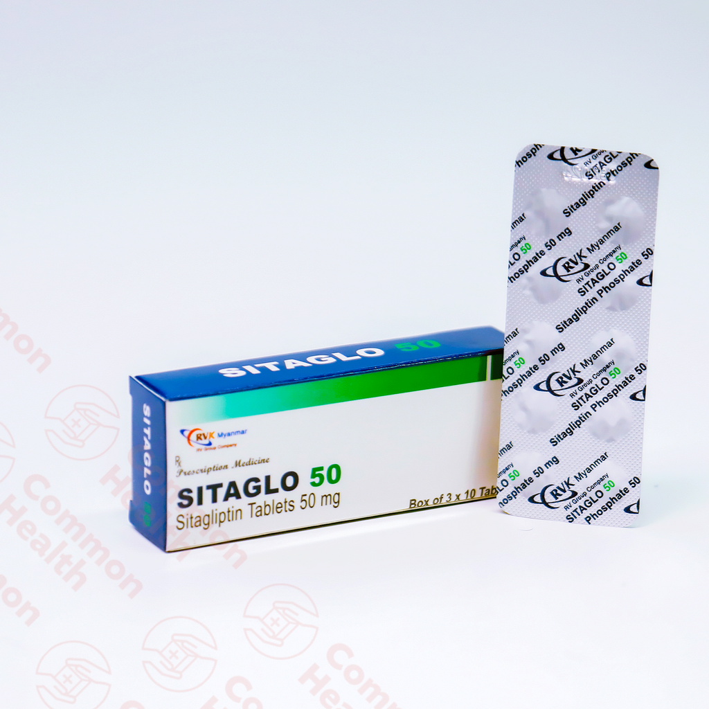 Sitaglo 50 (10 tablets) – Common Health Myanmar