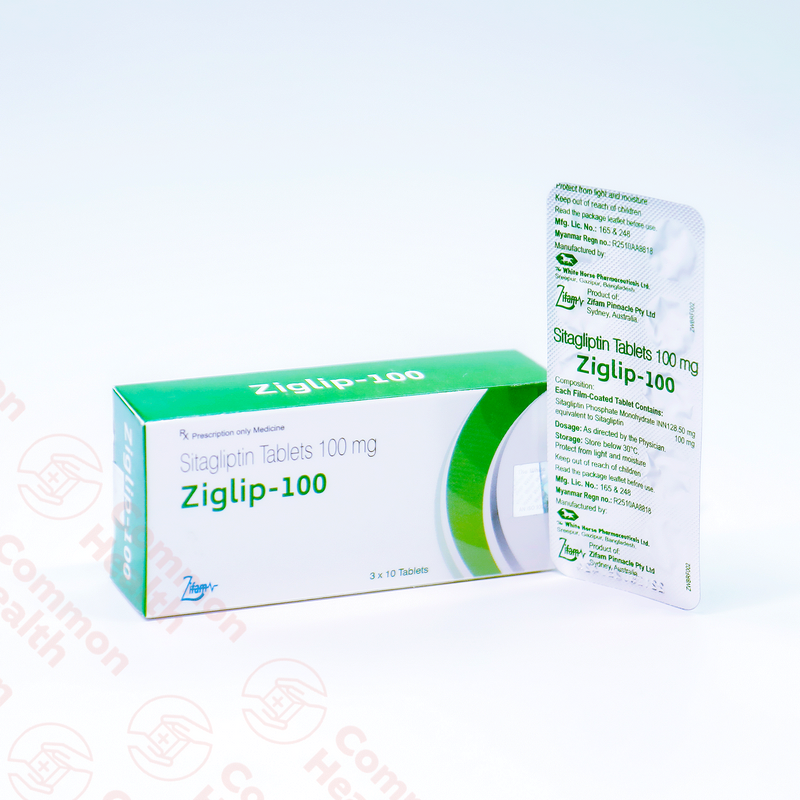 Ziglip 100 (10 tablets) – Common Health Myanmar