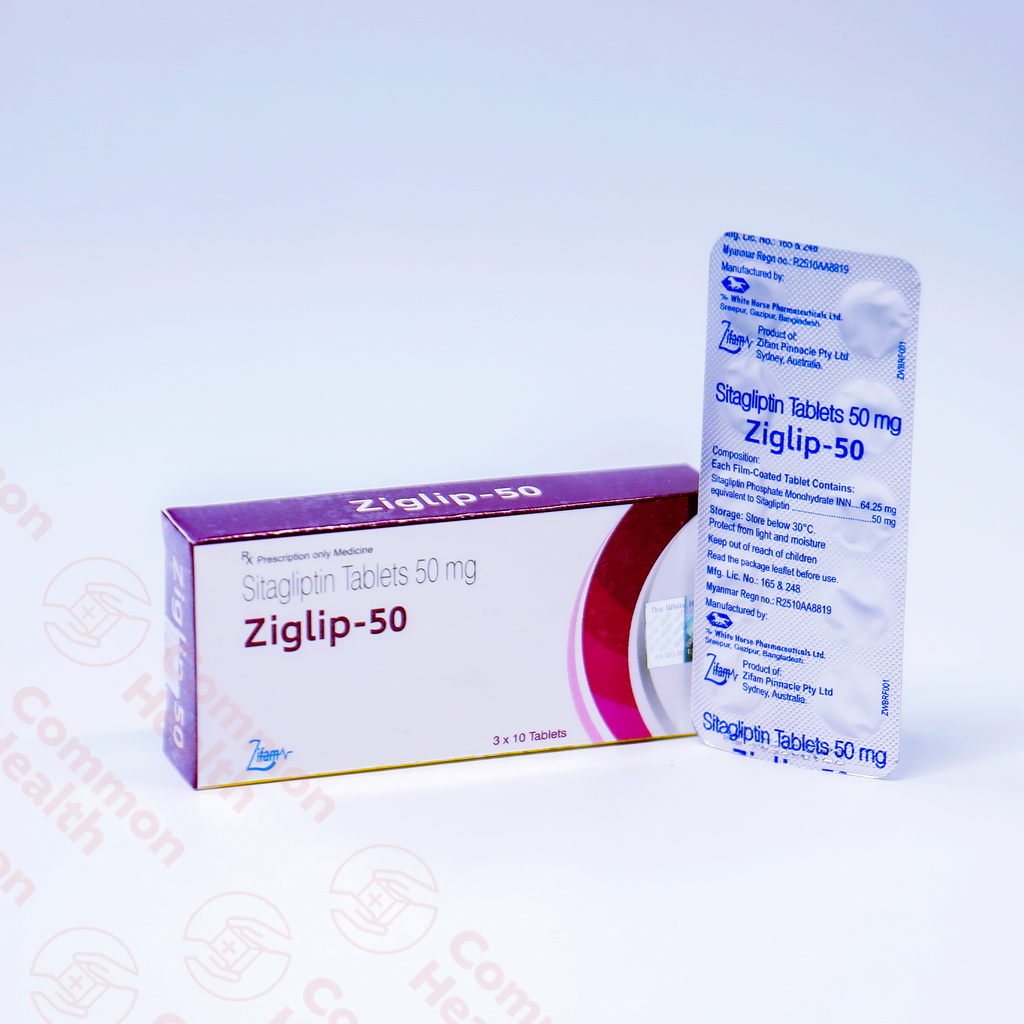 Ziglip 50 (10 tablets) – Common Health Myanmar