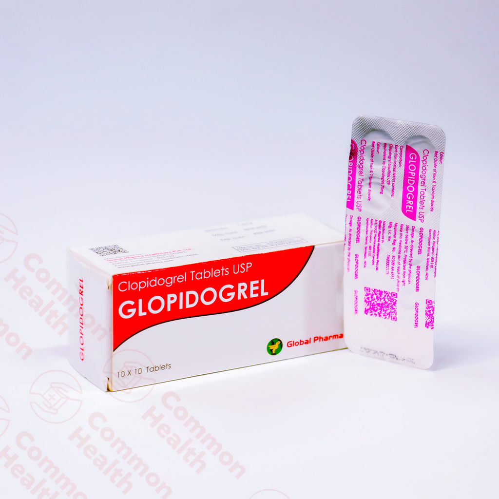 Glopidrogrel 75 (10 tablets) – Common Health Myanmar