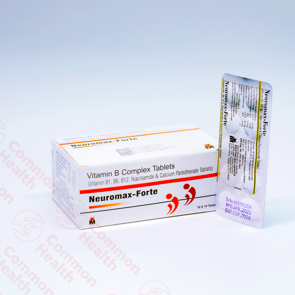 Neuromax Forte (ဆေးပြား ၁၀ ပြား) – Common Health Myanmar