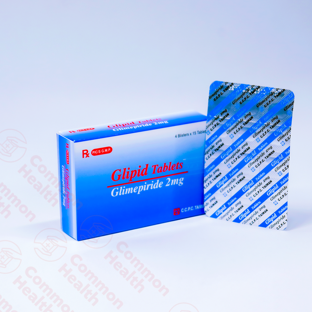 Glipid 2 (15 tablets) – Common Health Myanmar