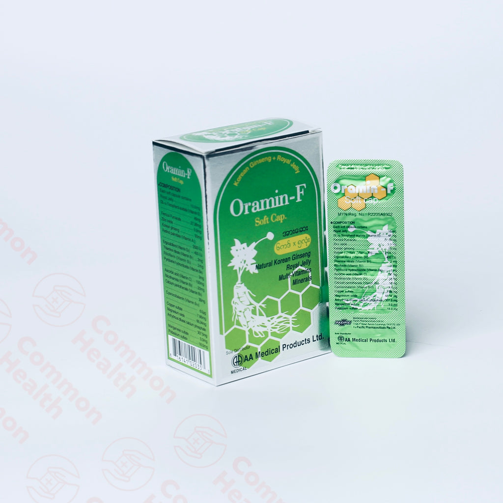 Oramin-F (5 capsules) – Common Health Myanmar